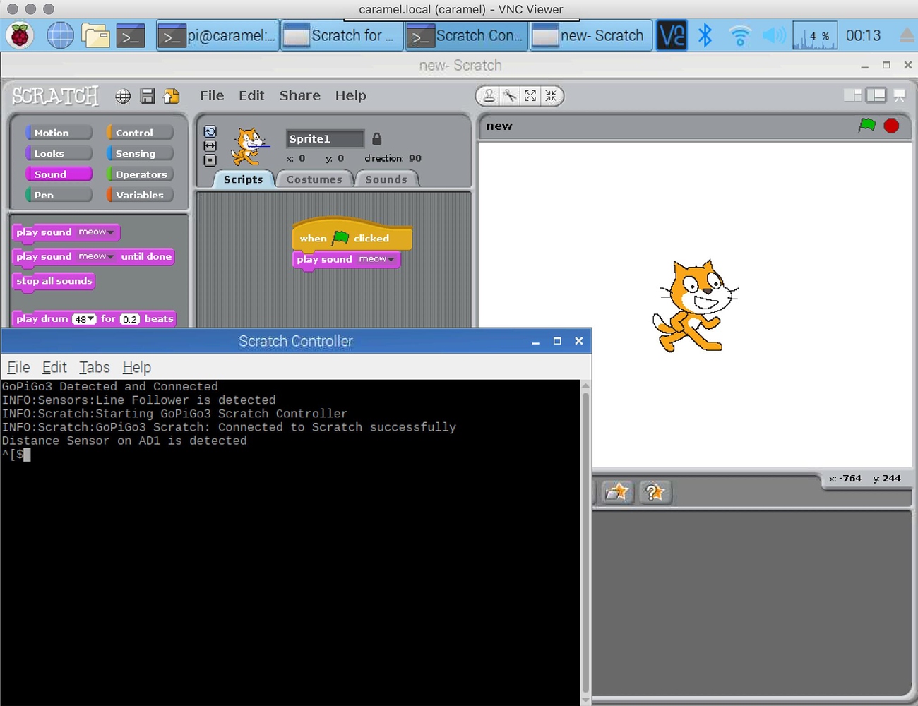 [Solved] Sound is not working with Scratch - GoPiGo - Modular Robotics Forum